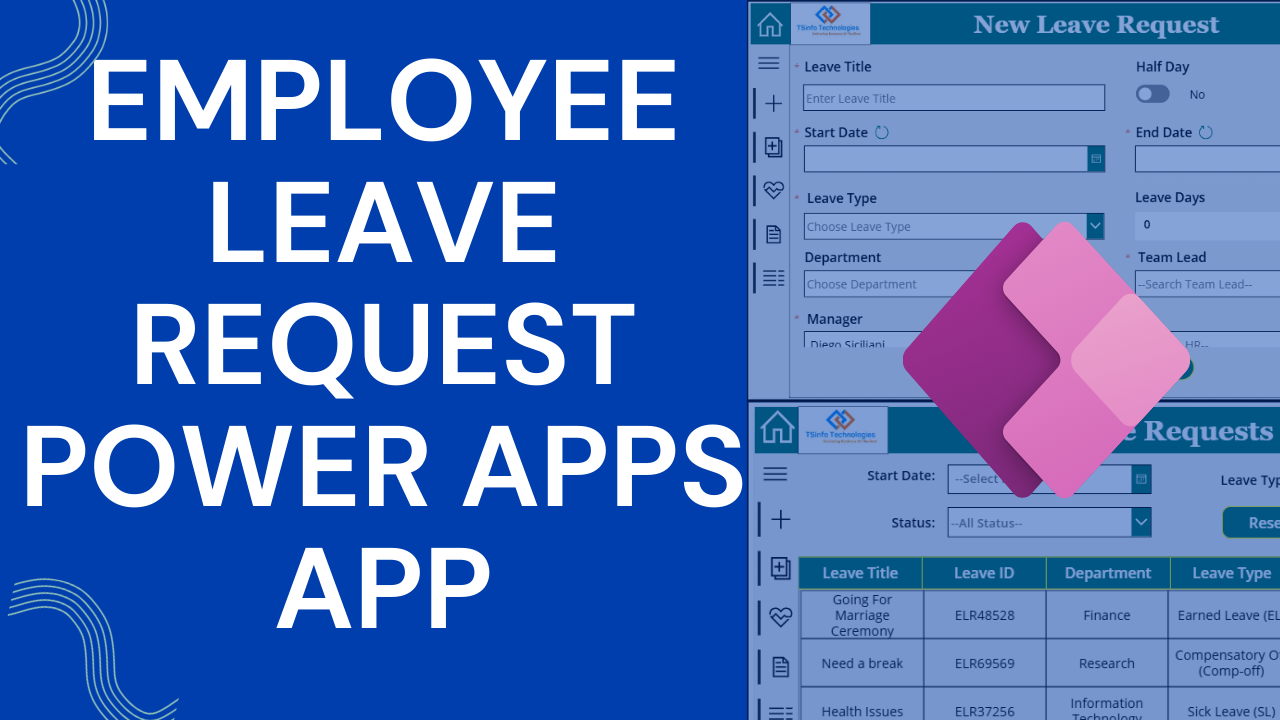 Employee Leave Request Power Apps App